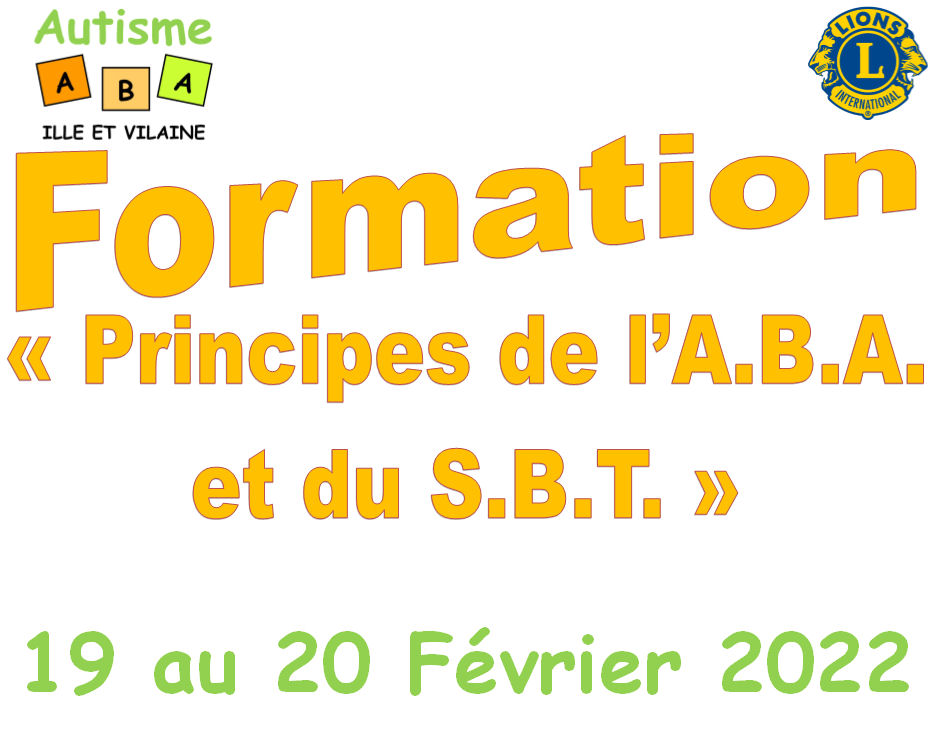 Formation Principes De L A B A Et Du S B T 19 20 F vrier 2022